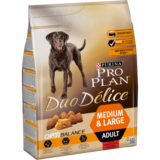 PURINA PRO PLAN Croquettes chien Duo Delice Medium Large