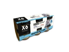 HAMIFORM Pâtées Pack de 6 cuisinés recettes de la Mer pour chat 8 x 80g